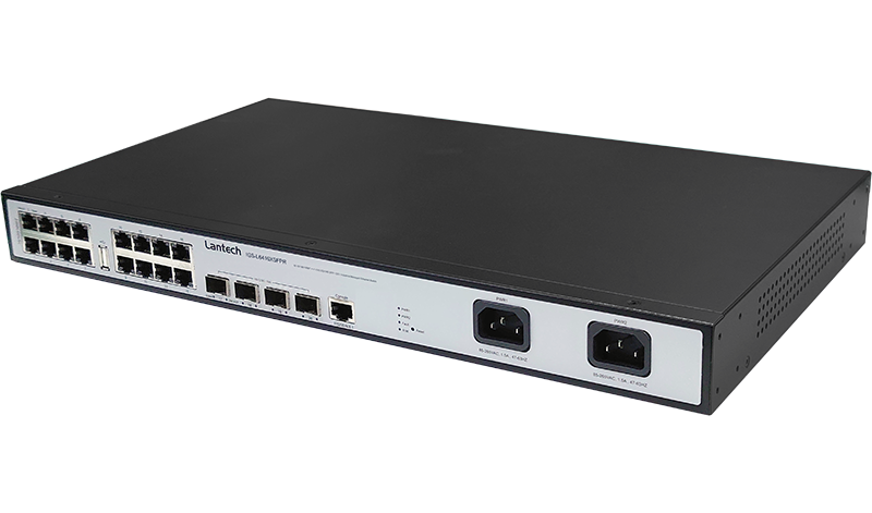 Lantech I(P)GS-L6416XSFPR-2AC-OOB Yönetilebilir Endüstriyel SW IEC 61850-3 110/220VAC